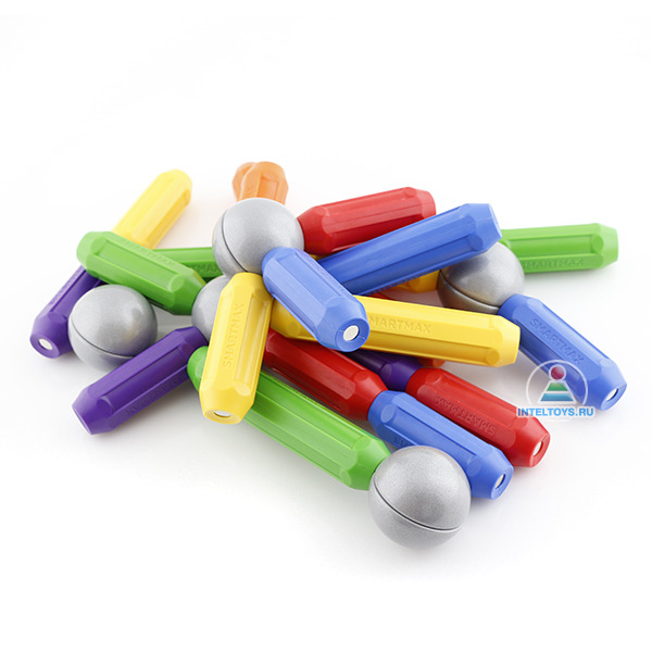 Магнитный конструктор SmartMax Основной (Basic Stunt) 46 деталей, Bondibon (Бондибон) купить в ...