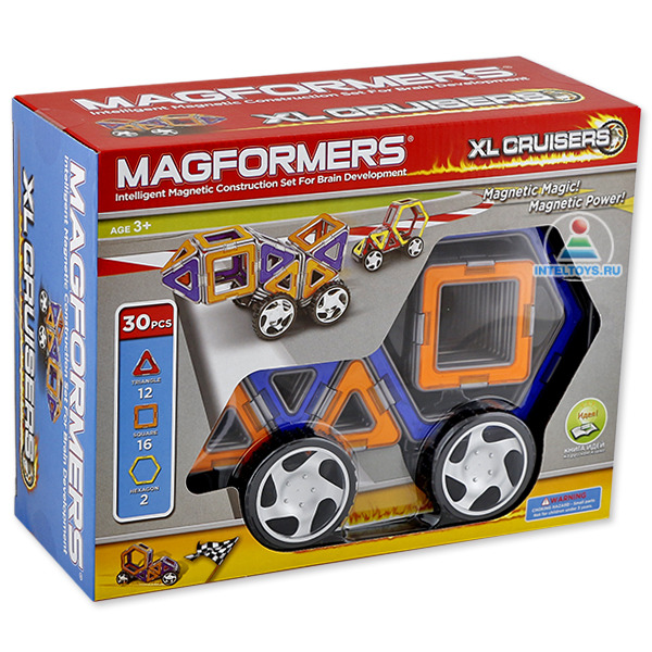 Конструктор Magformers (Магформерс) XL Cruisers «Машины», 30 деталей ...