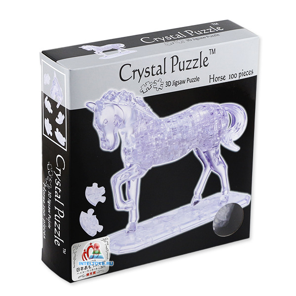 3D-головоломка Crystal Puzzle (Кристалл Пазл) «Лошадь» (100 деталей ...