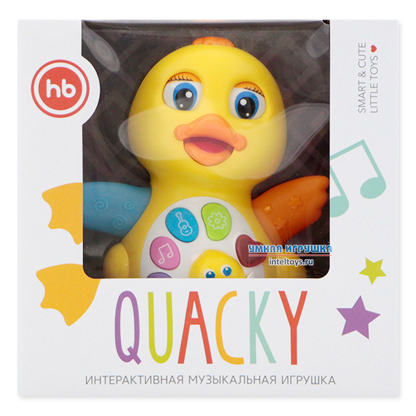 Интерактивная музыкальная игрушка Happy Baby «Quacky», Хеппи Беби ...