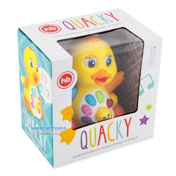 Интерактивная музыкальная игрушка Happy Baby «Quacky», Хеппи Беби ...