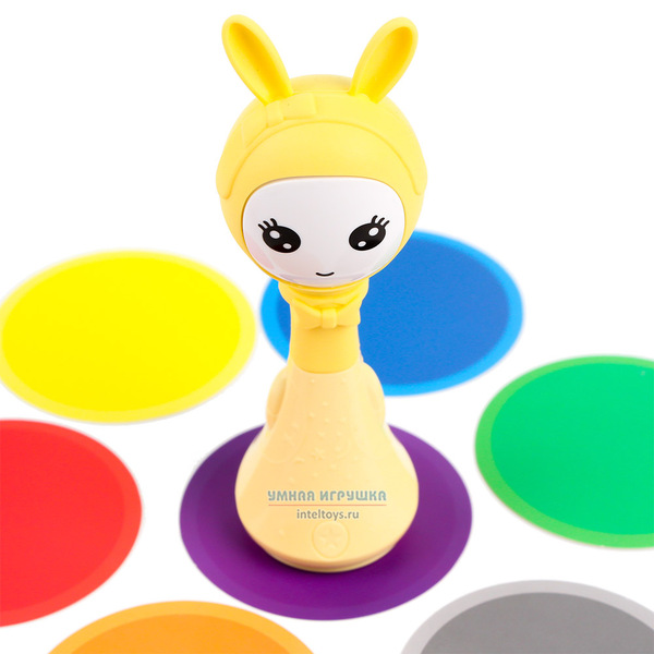 Интерактивная развивающая игрушка «Зайчик Няня» (желтый), Bert Toys ...