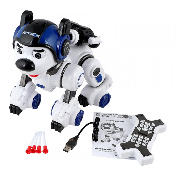 Интерактивный робот-щенок 1TOY «Дружок» на дистанционном управлении ...