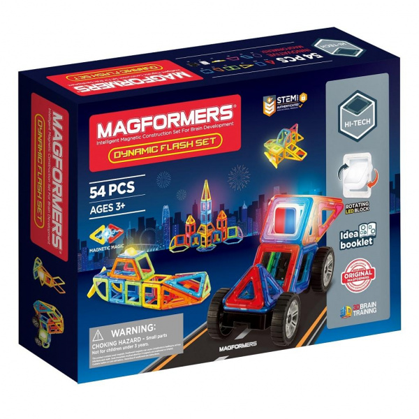 Конструктор Magformers «Dynamic Flash Set», 54 детали, Магформерс ...